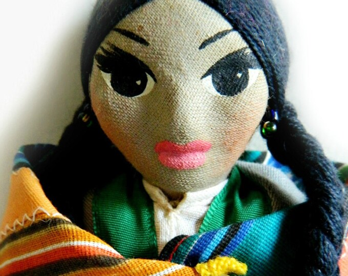 Peruvian Doll and Baby / Vintage Cloth Doll Peru - Etsy