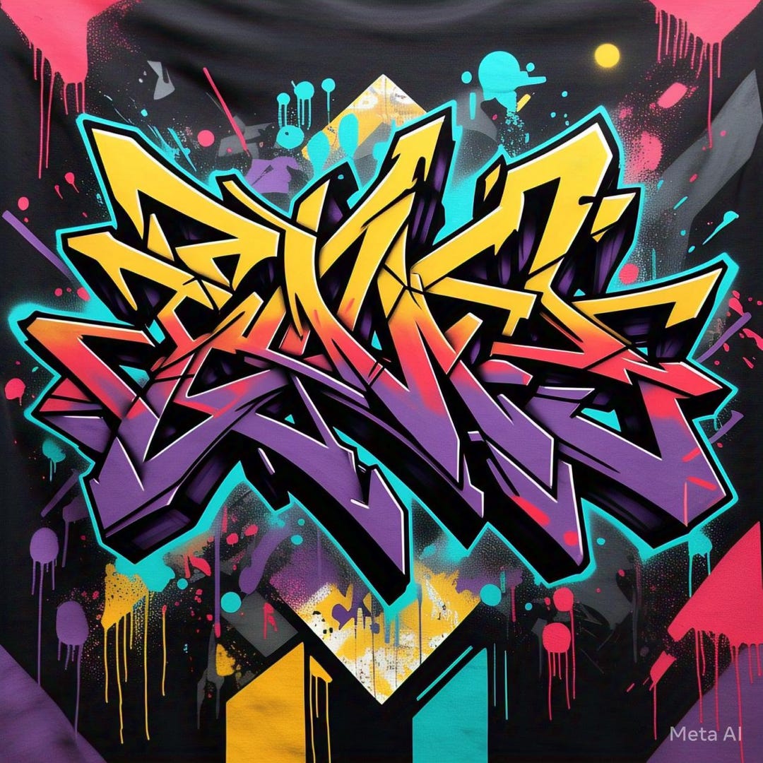 350 + Graffiti Street Art Style Designs in Bold, Edgy Graphics ,vibrant ...