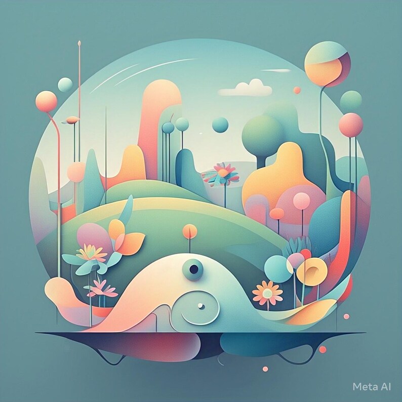 World Scenes Illustration PNG Gentle Beauty — Where Every Cloud is ...