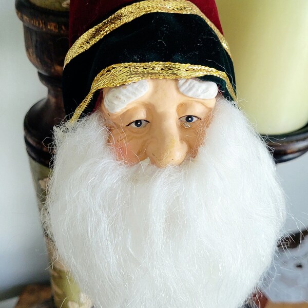 Santa Head Wall Hanging - Etsy