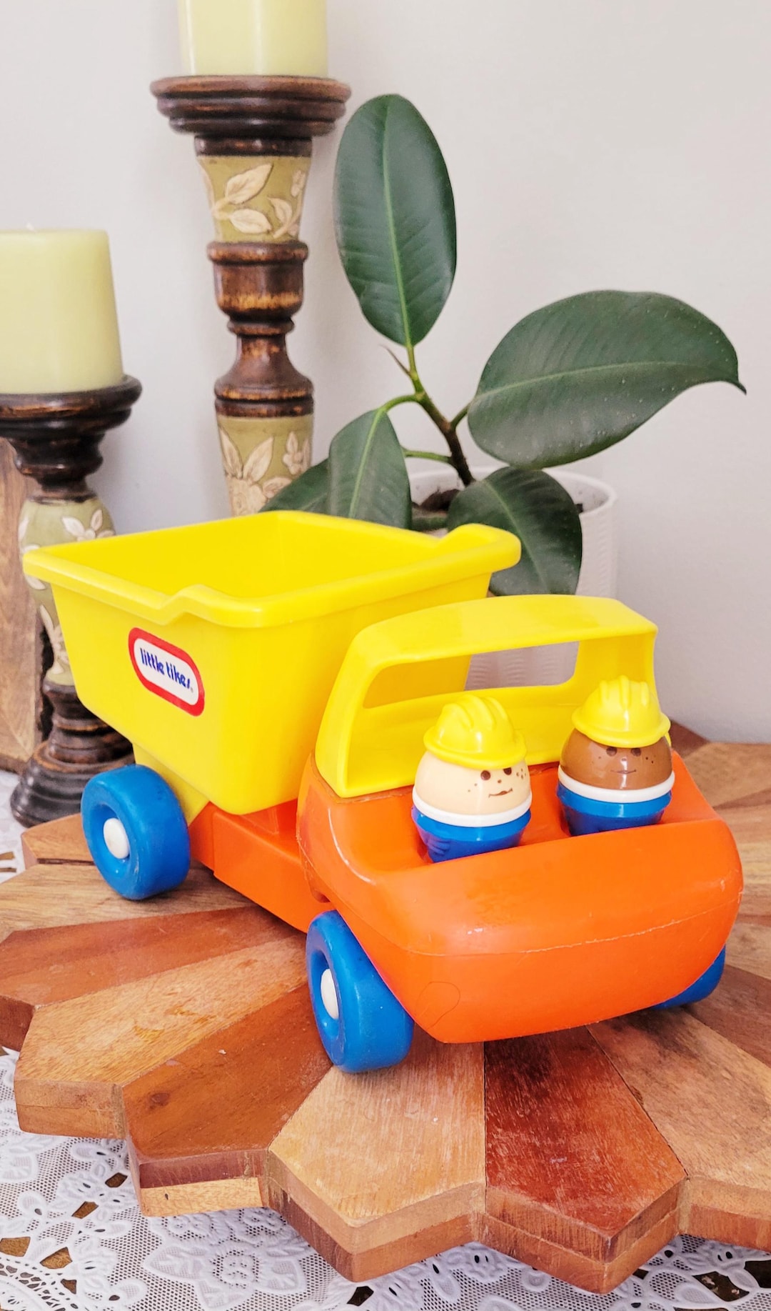Rare Vintage 1988 Little Tikes Toddle Tots Dump Truck With (2) Toddle ...