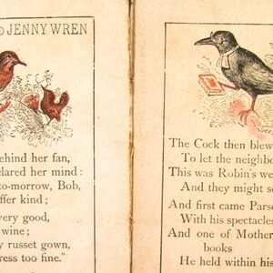 RARE the Story of Cock Robin Paper Back Children's Story Circa 1800's ...