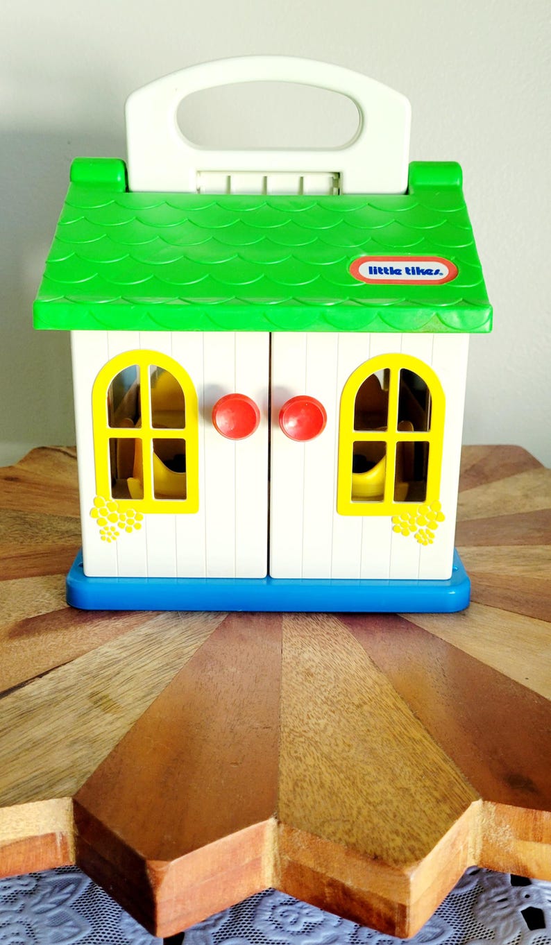Vintage 1988 Little Tikes Toddle Tots Family House With Figures - Etsy