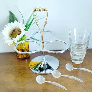 Kromex Mid Century Modern Mad Men Style Condiment Server on a Sleek ...