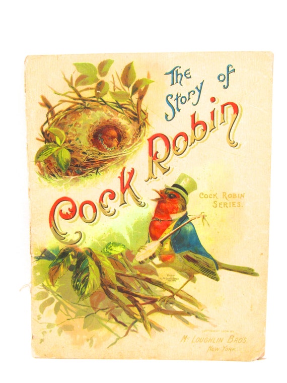 RARE the Story of Cock Robin Paper Back Children's Story - Etsy