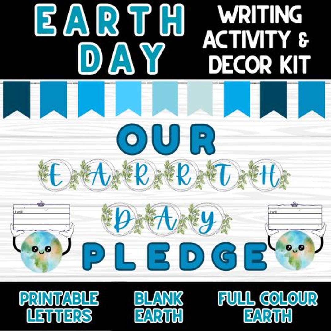 Earth Day Bulletin Board Writing Activities Banners Decor Kit - Etsy