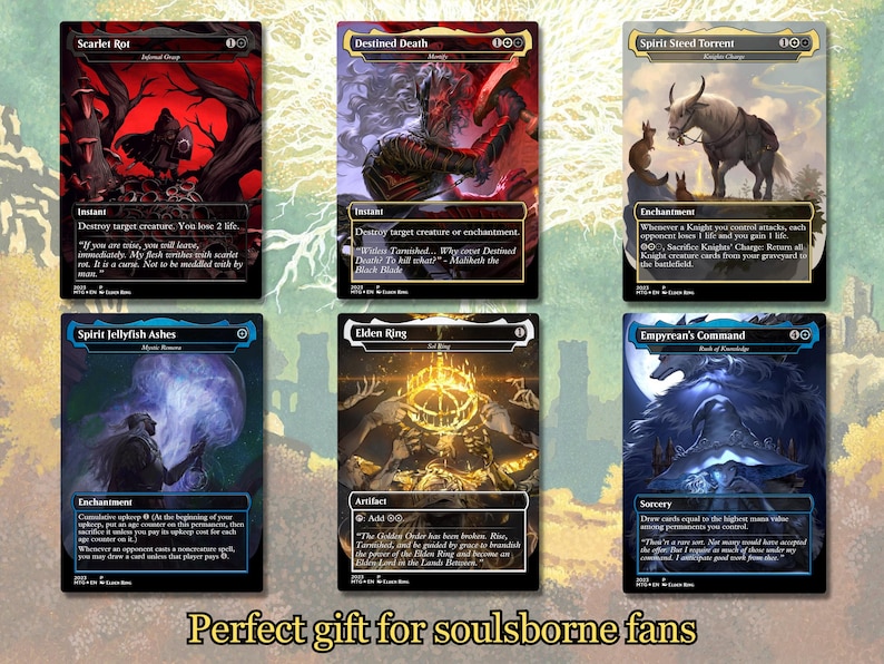 Elden Ring Commander Deck Expansion Pack Custom Proxy Commander MTG EDH Deck Premium Quality ...