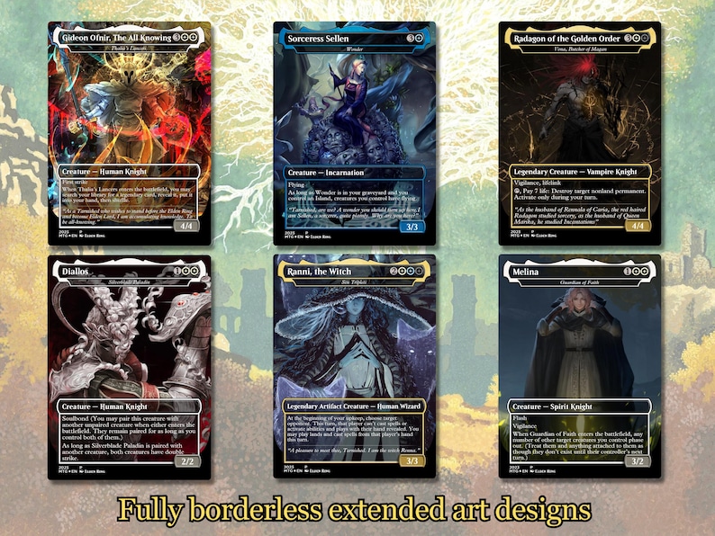 Elden Ring Commander Deck Expansion Pack Custom Proxy Commander MTG EDH Deck Premium Quality ...