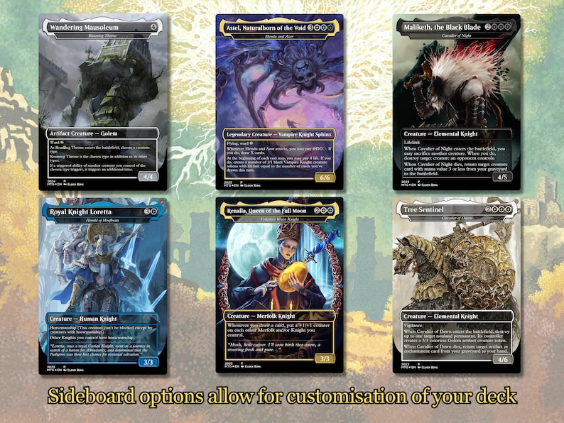 Elden Ring Commander Deck Expansion Pack Custom Proxy Commander MTG EDH Deck Premium Quality ...