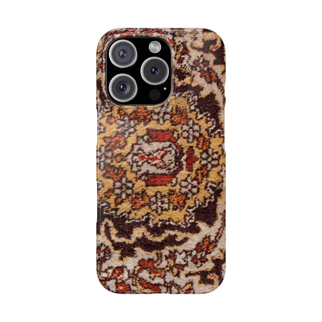 Persian Rug Design Slim Phone Case for iPhone 16, 15, 14, 13, 12, 11 ...