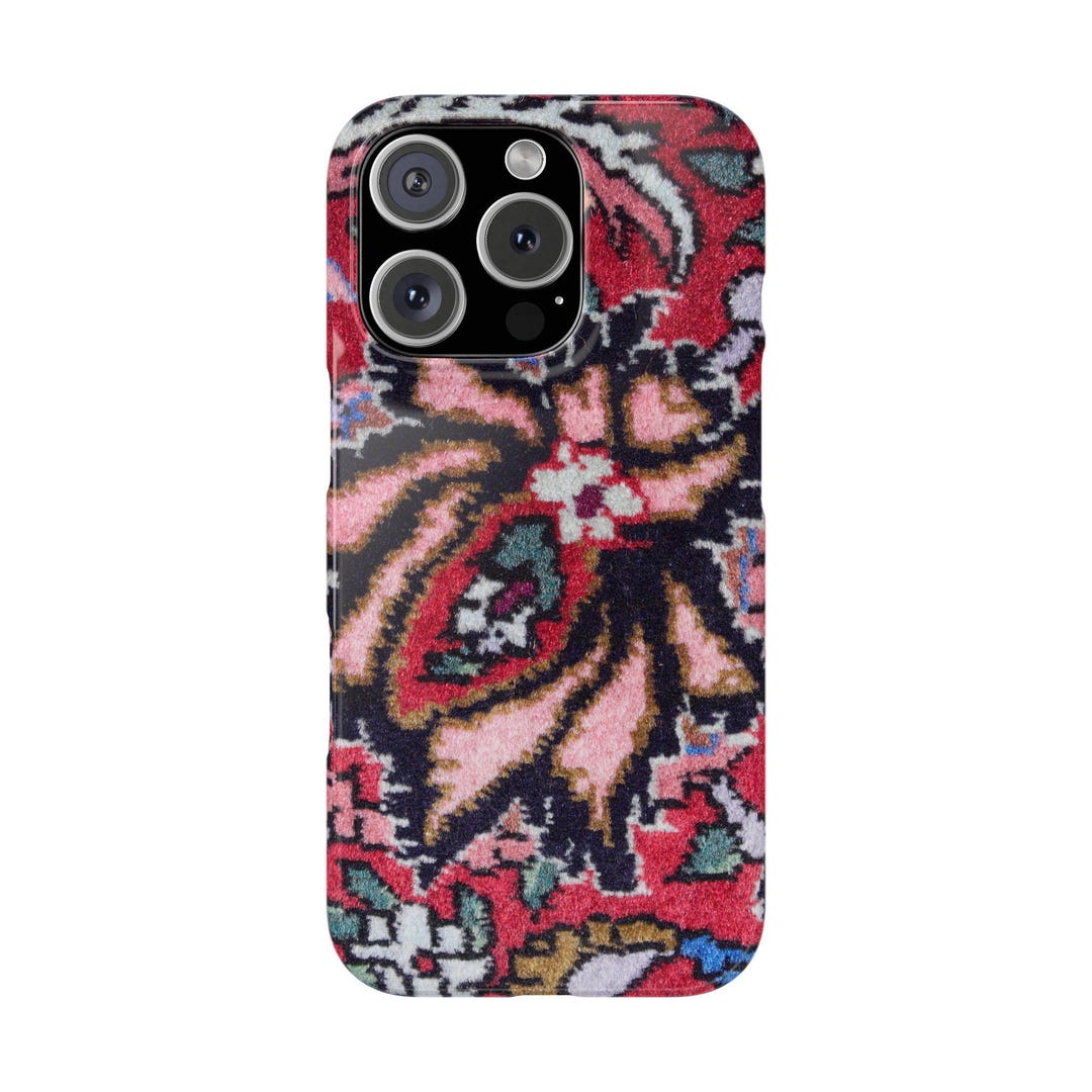 Persian Rug Design Slim Phone Case for iPhone 16, 15, 14, 13, 12, 11 ...