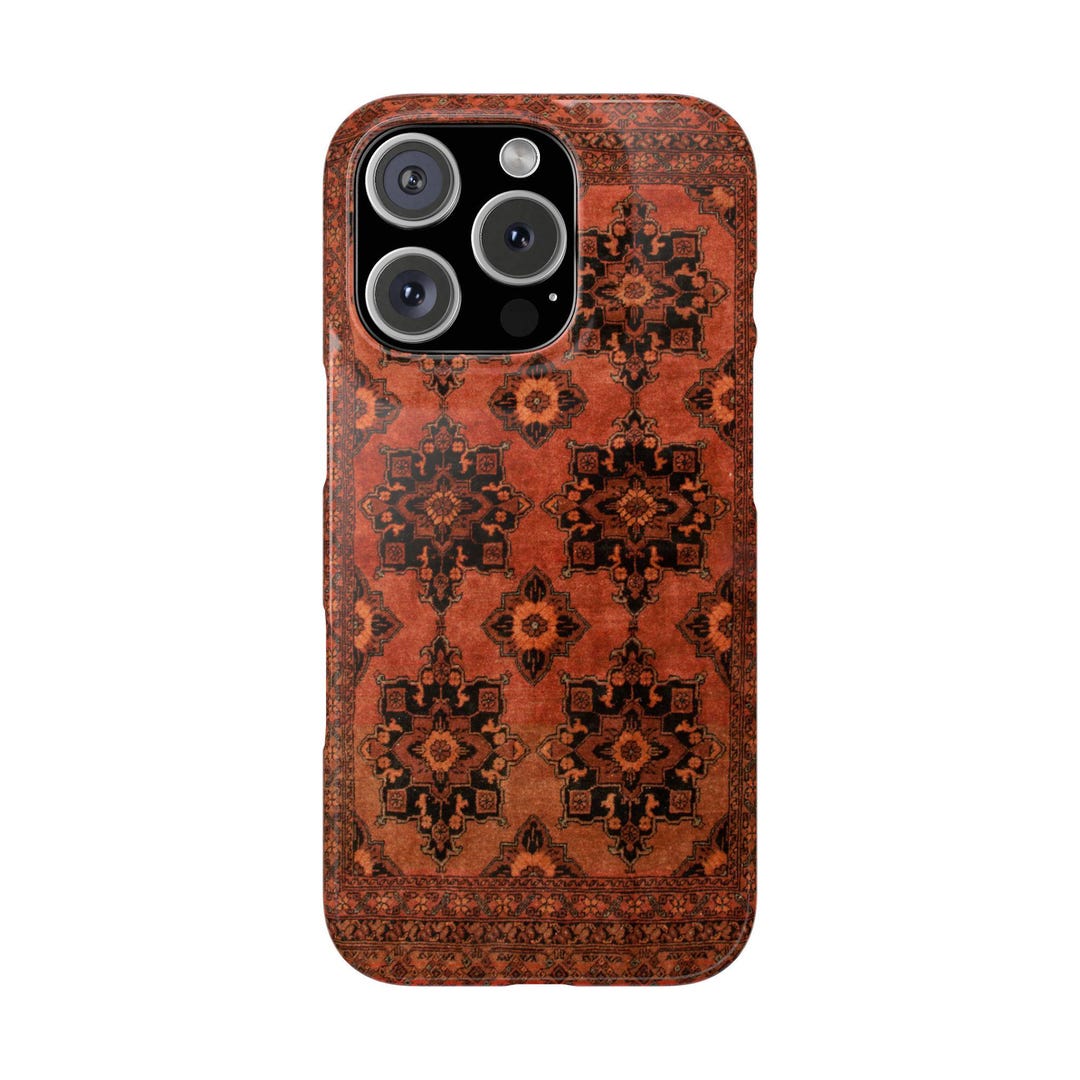 Persian Rug Design Slim Phone Case for iPhone 16, 15, 14, 13, 12, 11 ...
