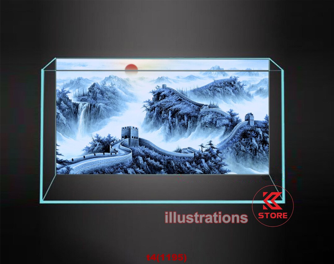 3D Deep Sea Fish Tank Sticker – Stunning Aquatic Decor - Etsy