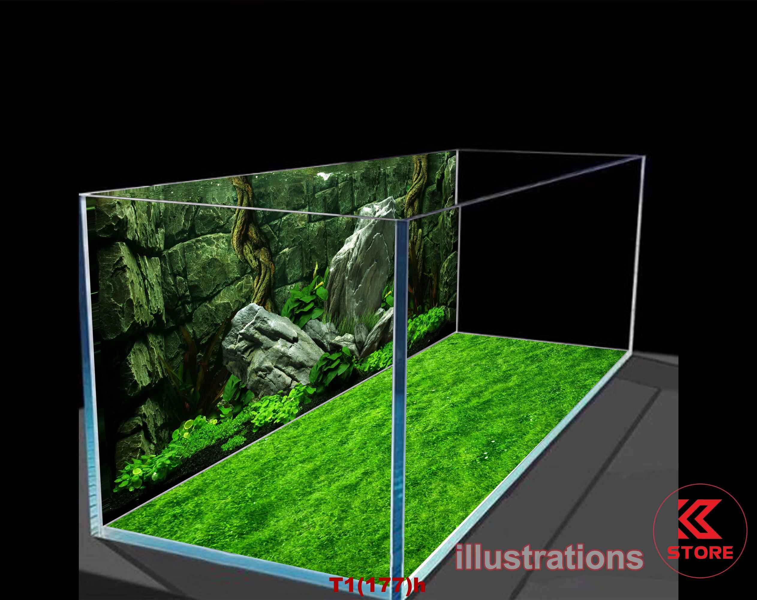 3D Aquarium Background Sticker Waterproof Fish Tank Vinyl Decal - Etsy