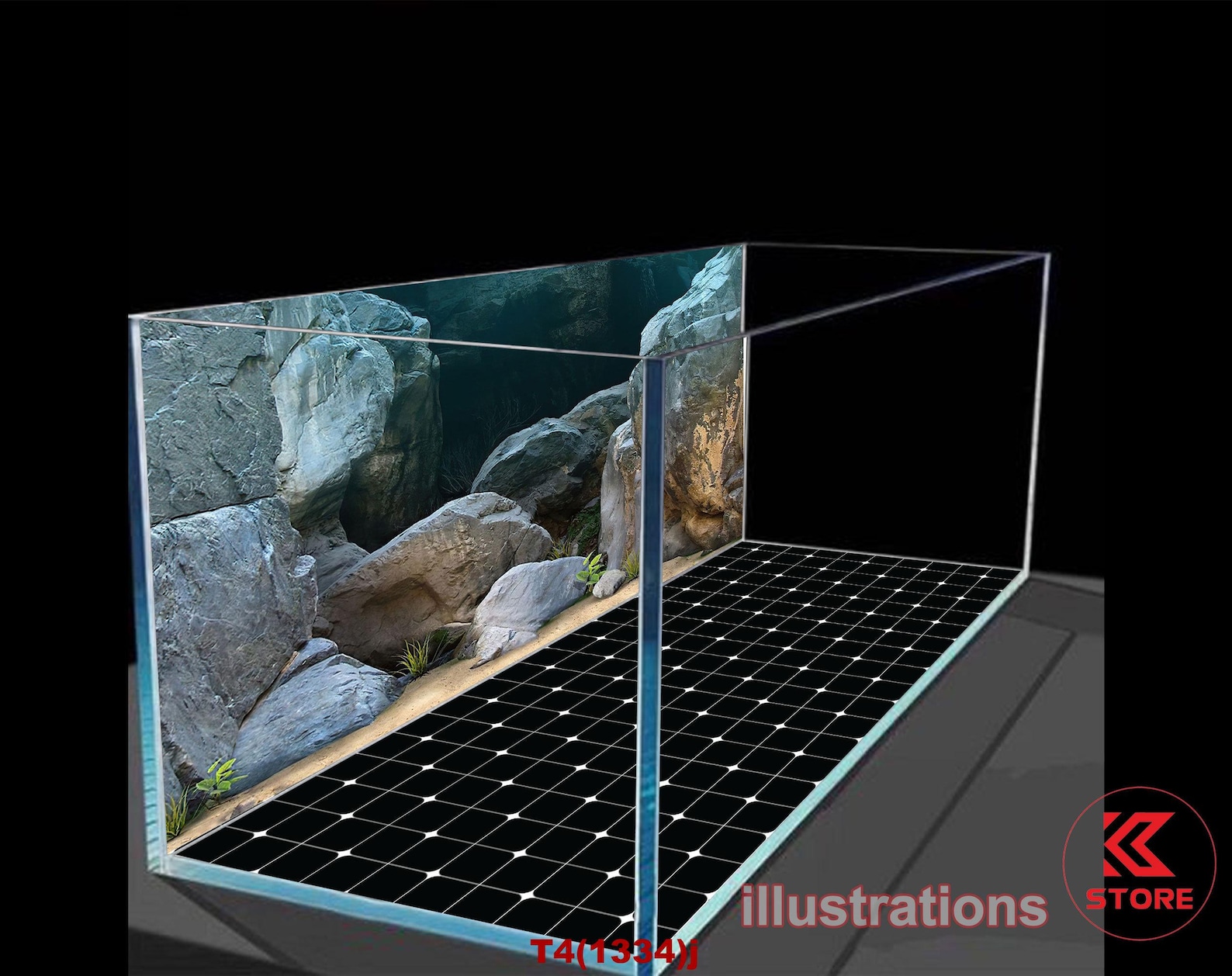3D Aquarium Background Sticker Waterproof Fish Tank Vinyl Decal - Etsy