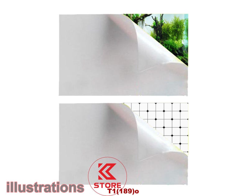 Aquatic Rock Style Fish Tank Background, Polyester Wallpaper - Etsy