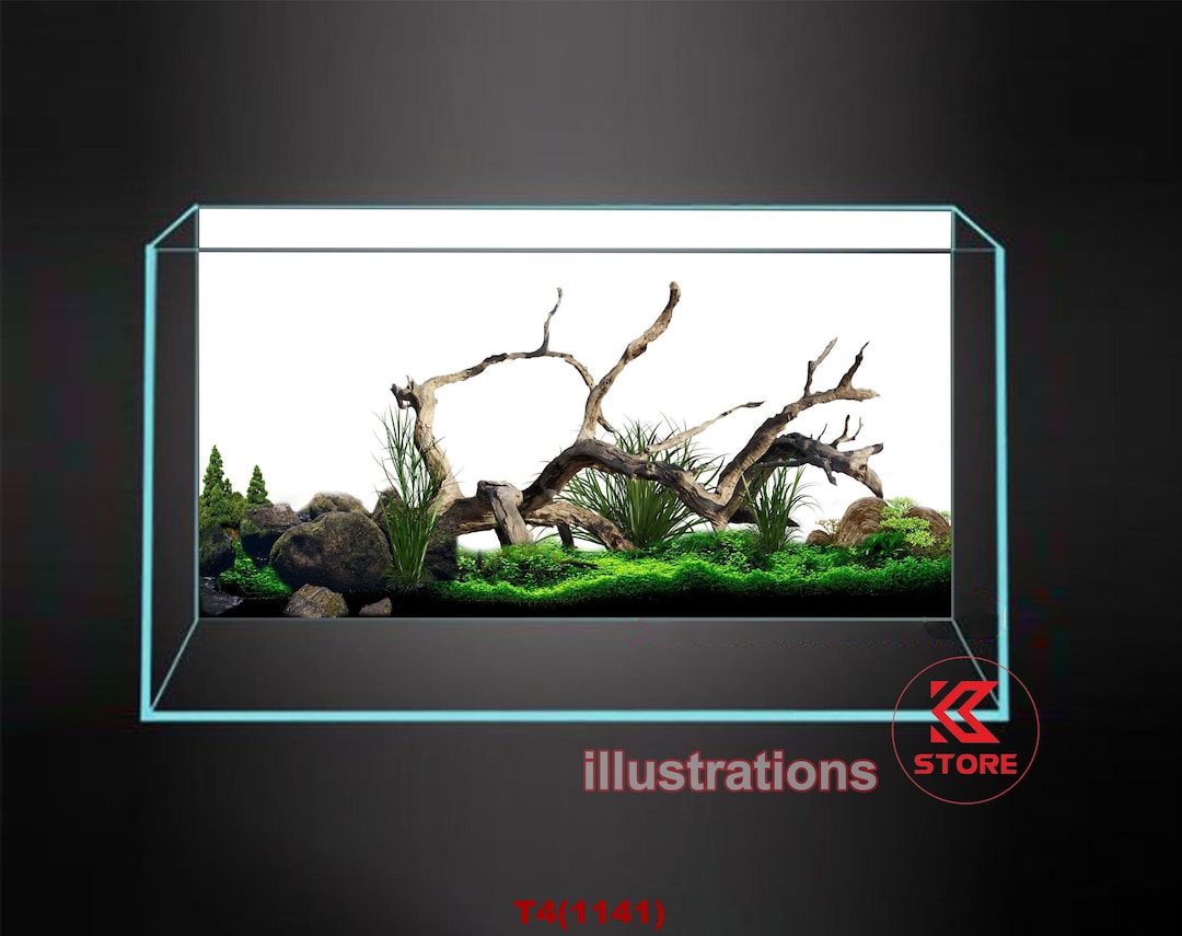 Realistic Aquarium Vinyl Sticker Tropical Coral Reef Background - Etsy