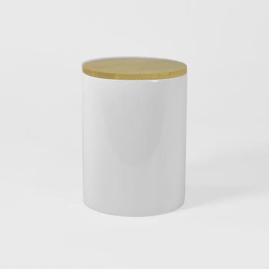 11 Oz Ceramic Sublimation Blank Candle Jar With Bamboo Lid - Etsy