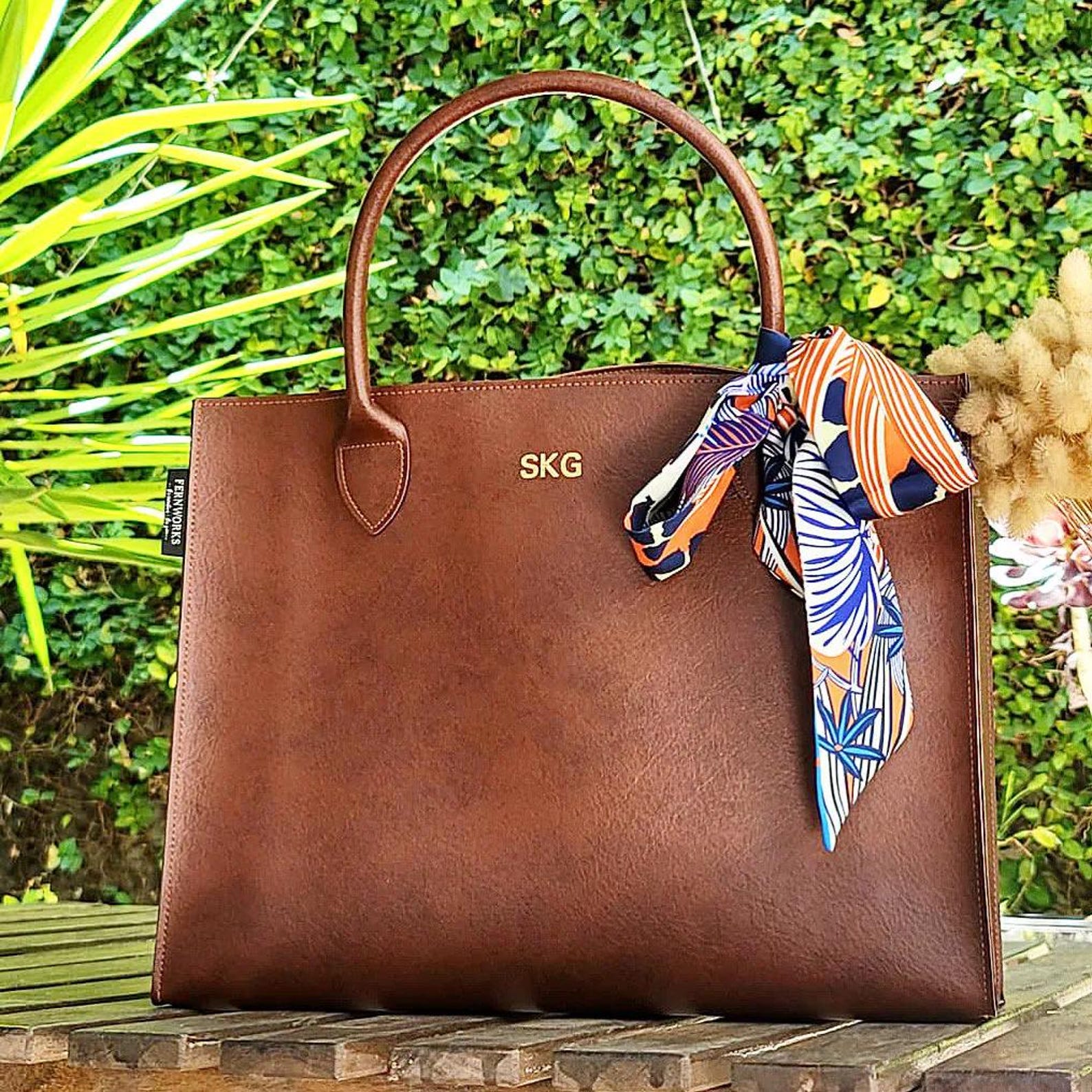 Monogrammed Handbag | Vegan Leather, Christmas Gift, Birthday Gift ...