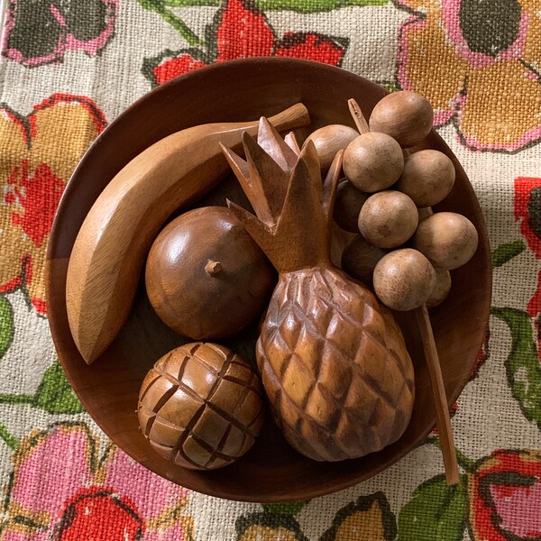 Vintage Wood Fruit - Etsy