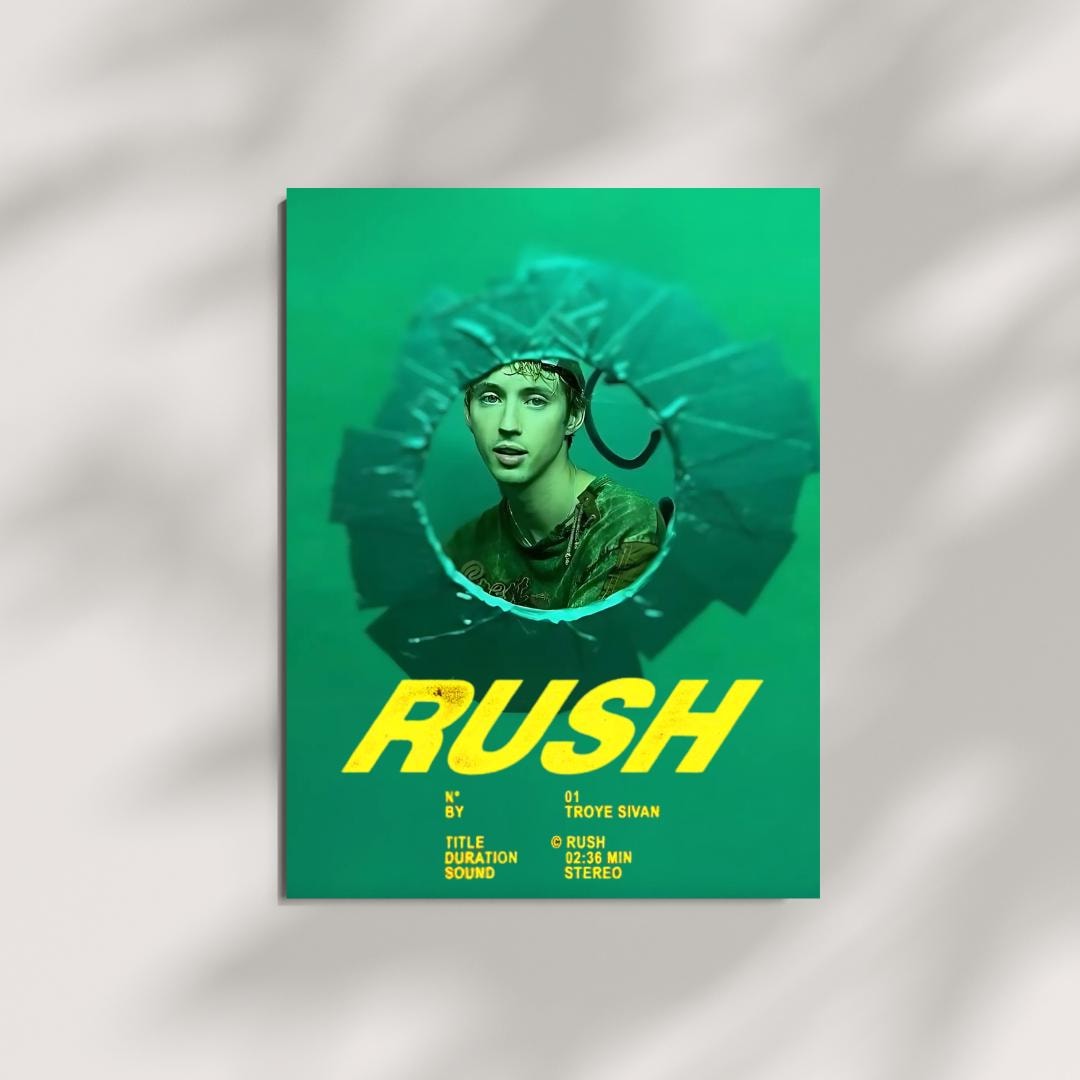 Troye Sivan Poster, Troye Sivan Rush, Troye Sivan Gift, Something to ...