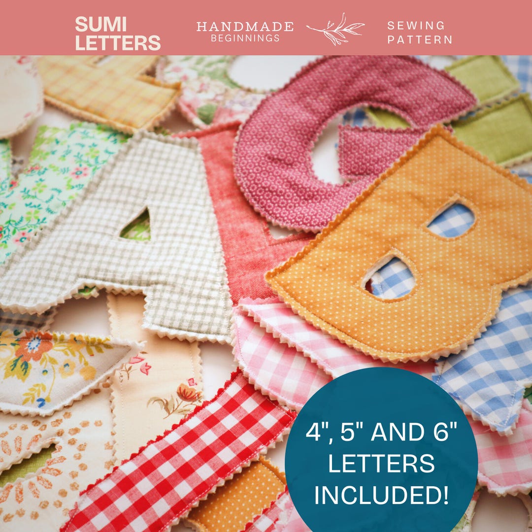 Soft Fabric Letters PDF Sewing Pattern - Etsy