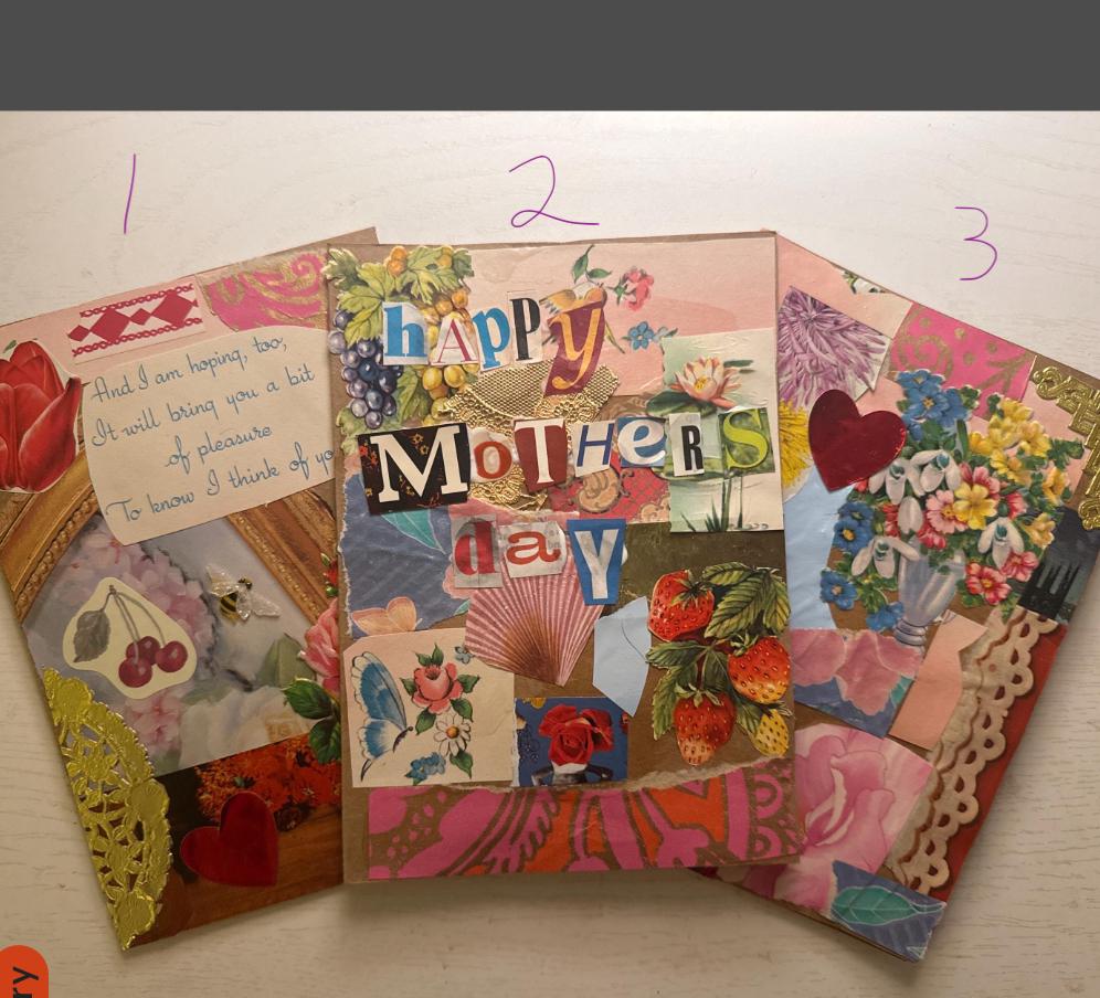 Mother's Day: Collage Cards - Etsy