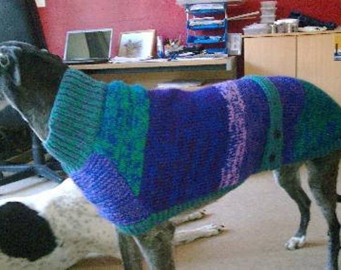 Dog Sweater/ Greyhound Sweater Knitting Pattern PDF File ONLY - Etsy