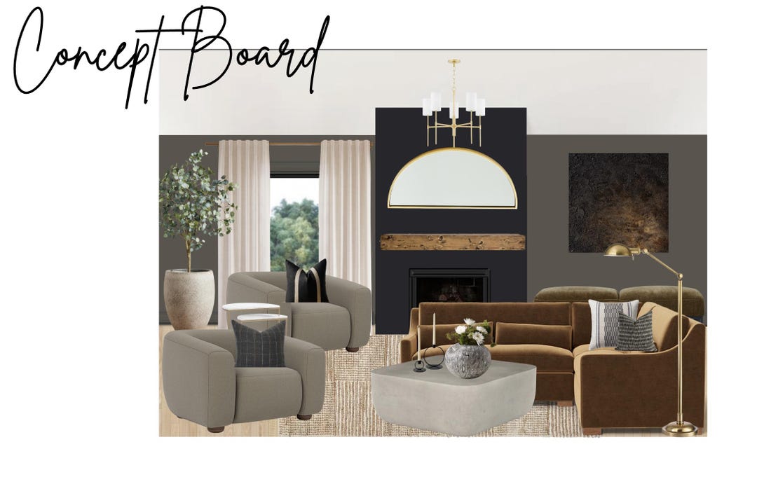 Premium E-design Services: Mood Board + Shopping List + Revisions ...