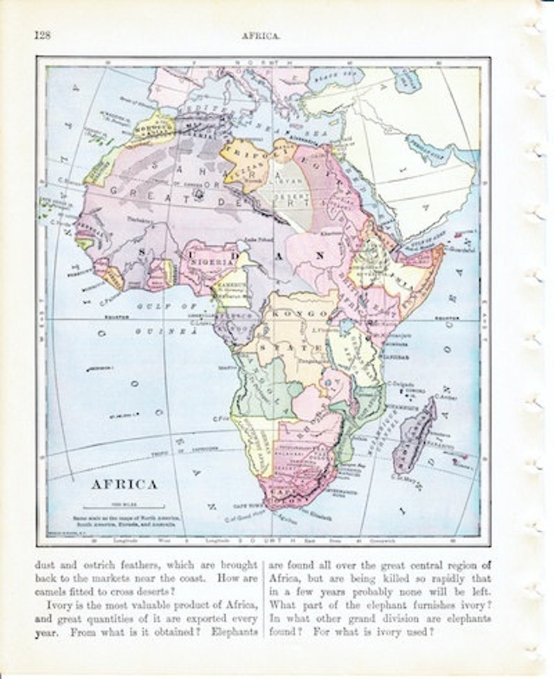 Antique Maps Digital Collage Sheets - Africa - 3 Copyright-free Maps ...