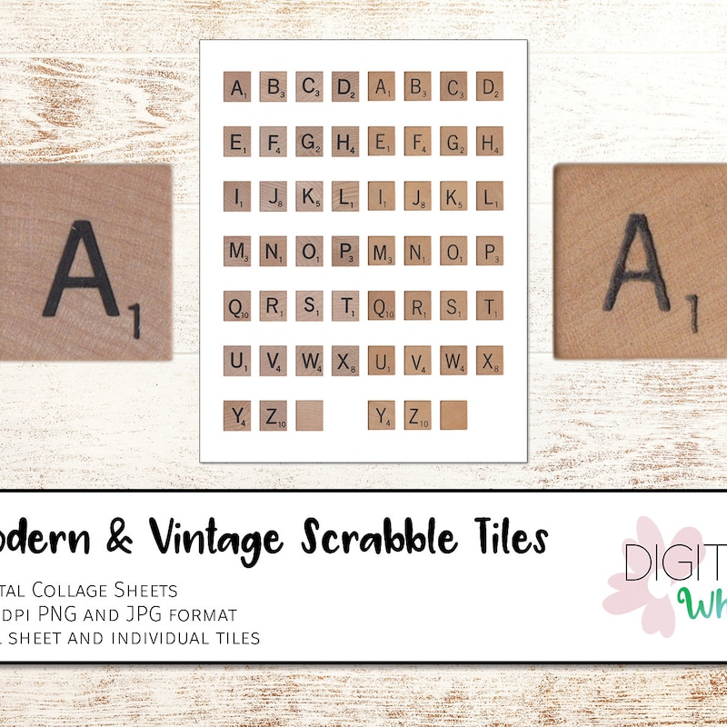 Scrabble Tile Images - Etsy