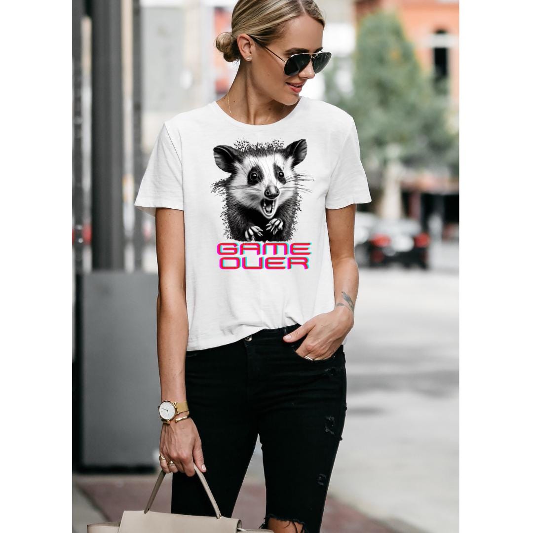 Game Over Opossum PNG | Funny Possum Digital Download | Retro Gamer ...