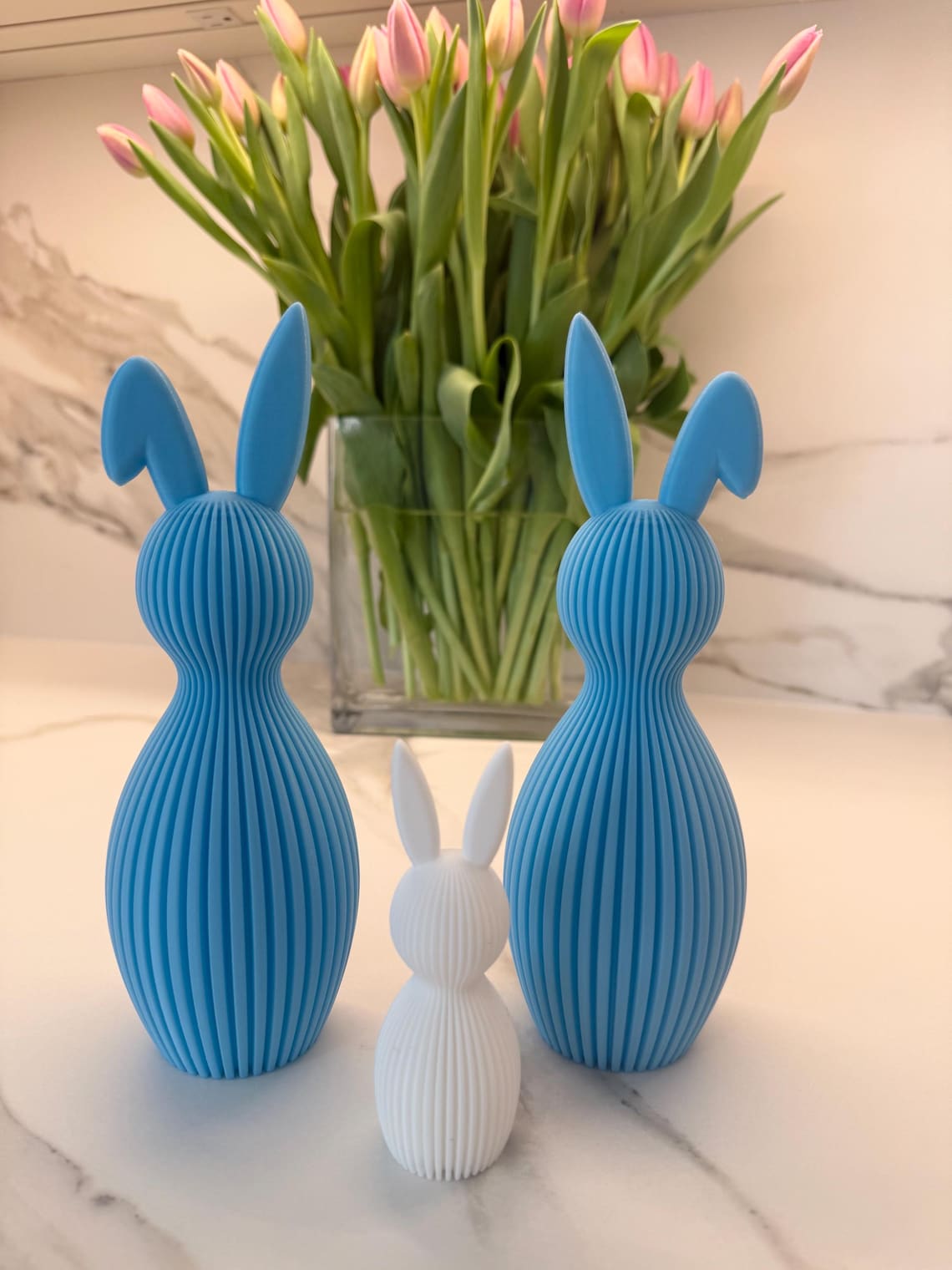 3D Printed Easter Bunny, Modern Spring Decor - Etsy