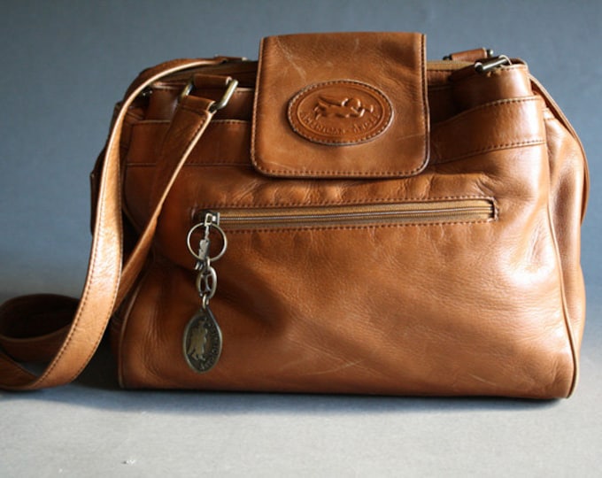 Soft Brown Leather American Angel Handbag - Etsy