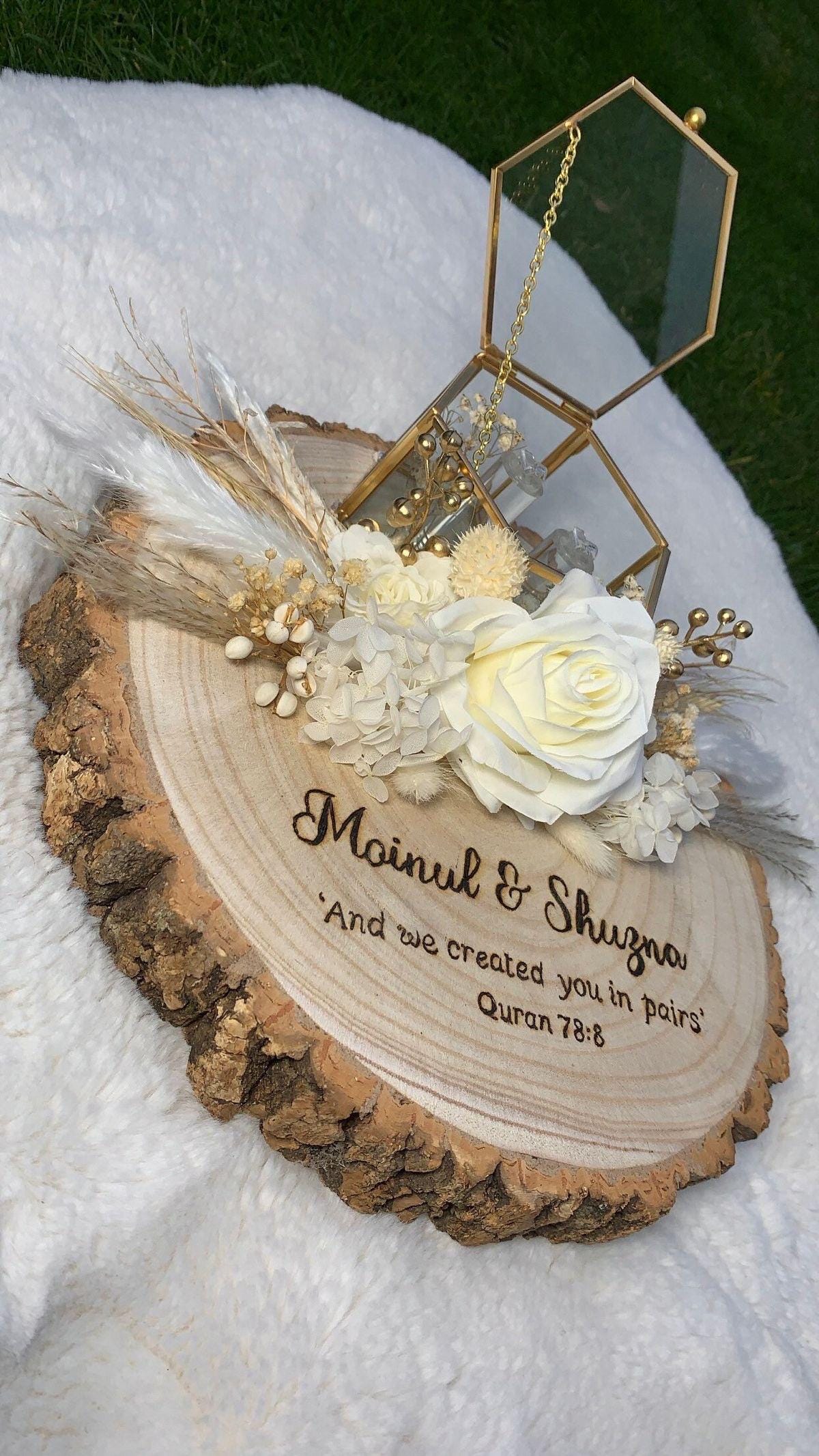 Personalized Wooden Ring Tray for Wedding & Engagement - Etsy