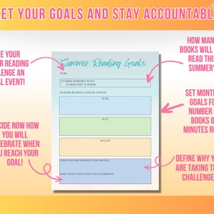 Summer Reading Journal Digital Reading Planner Reading Goodnotes ...