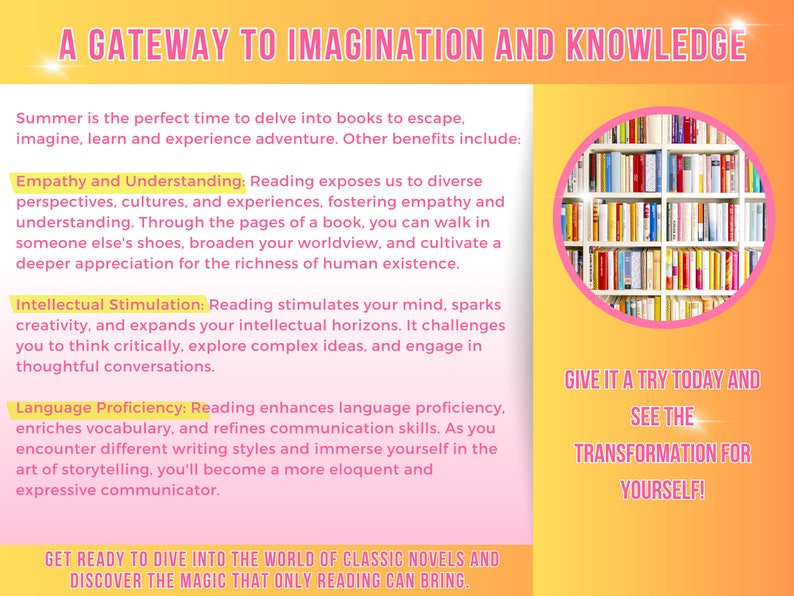 Summer Reading Journal Digital Reading Planner Reading Goodnotes ...