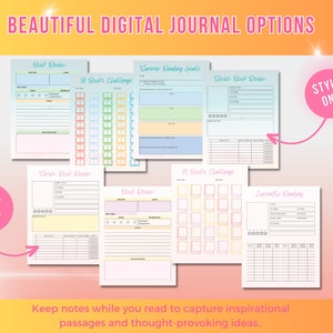 Summer Reading Journal Digital Reading Planner Reading Goodnotes ...