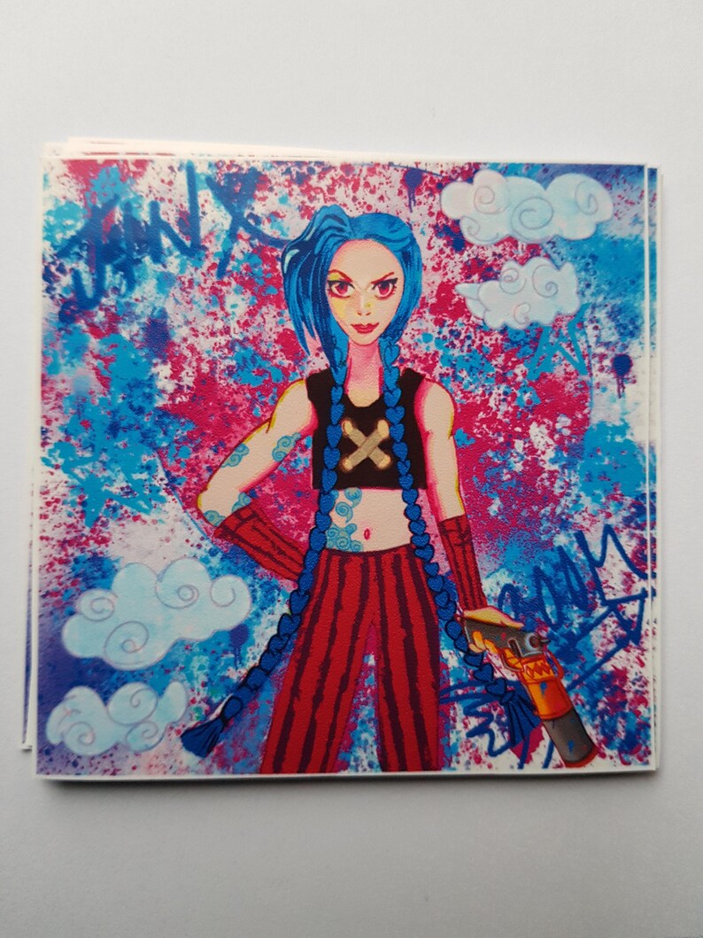 Arcane Jinx Vinyl Sticker,graffiti,fanart, - Etsy