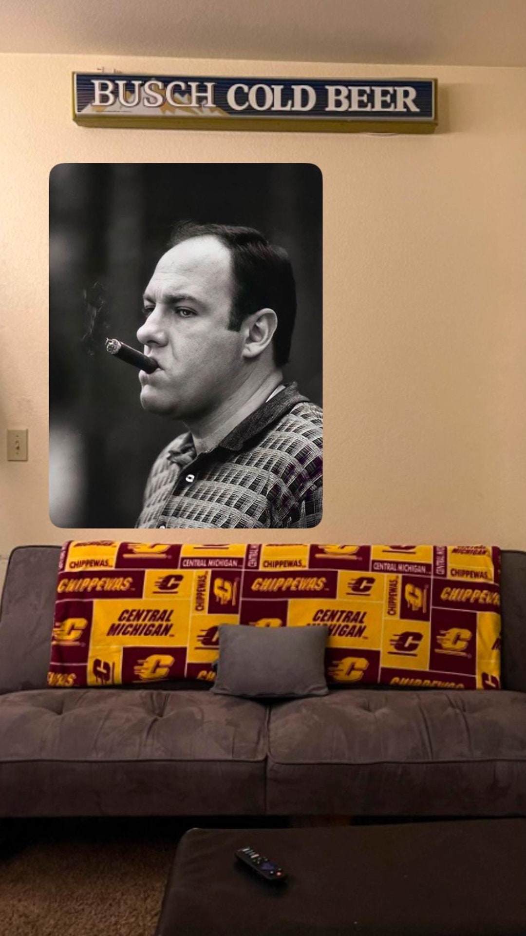 Tony Sopranos Tapestry Wall Hanging the Sopranos Merch Sopranos Melfi ...