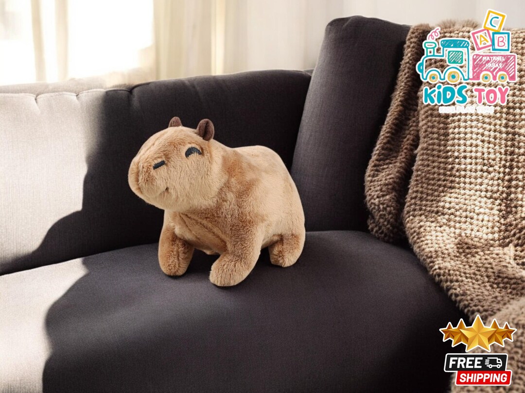 Cute Capybara Plush Toy | Soft Stuffed Animal Plushie | Fluffy Cuddle ...