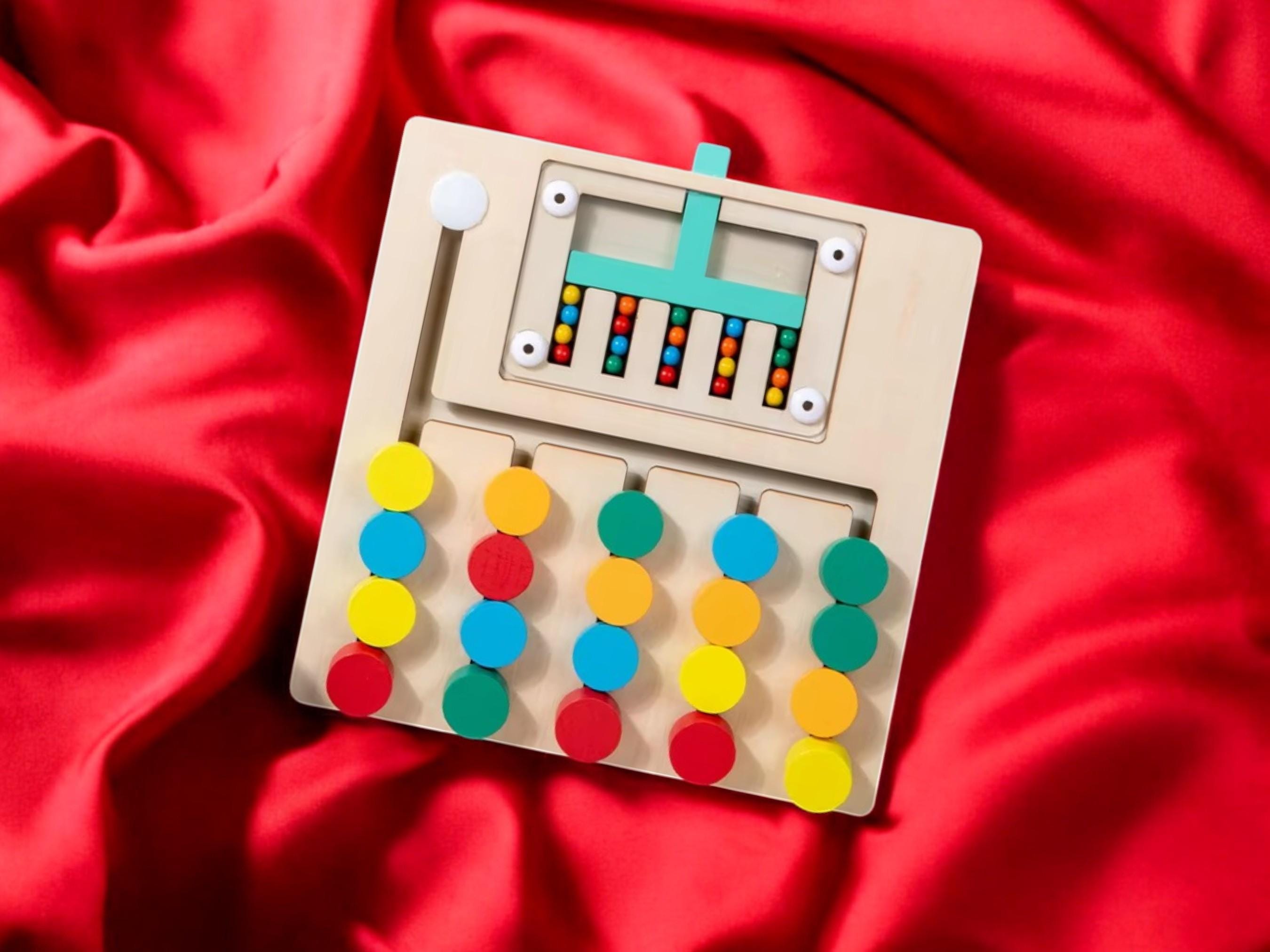 Wooden Color Puzzle | Montessori Sorting Game | Early Logic Thinking ...