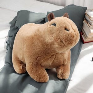 Cute Capybara Plush Toy | Soft Stuffed Animal Plushie | Fluffy Cuddle ...