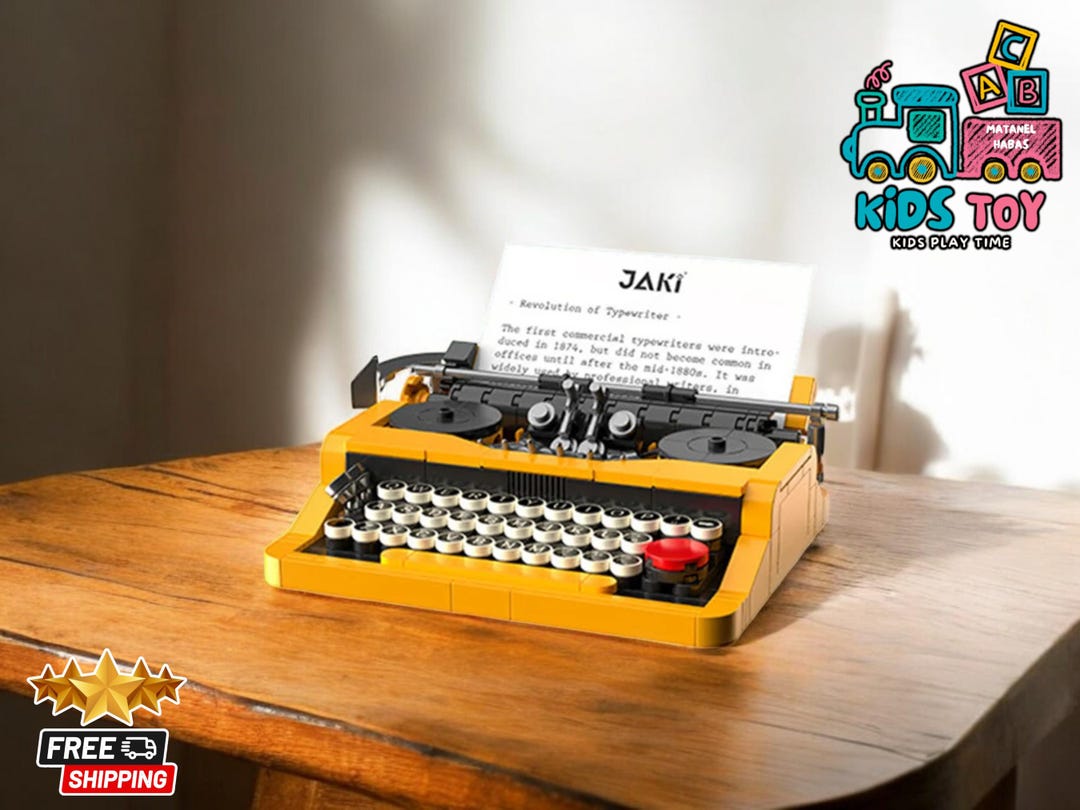 Creative Building Blocks Set | Retro Typewriter, TV, Boombox, Walkman ...