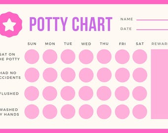 Barbie Potty Training Chart - Etsy