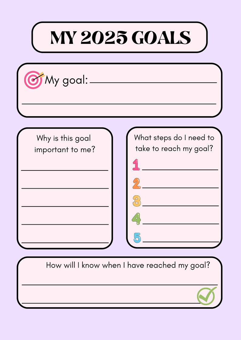 2025 GOAL SETTING - Etsy