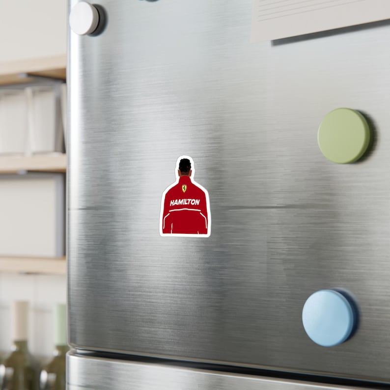 Lewis Hamilton Ferrari Sticker - Etsy UK