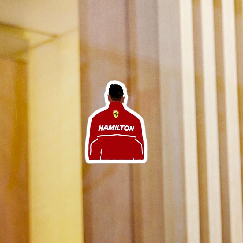 Lewis Hamilton Ferrari Sticker - Etsy