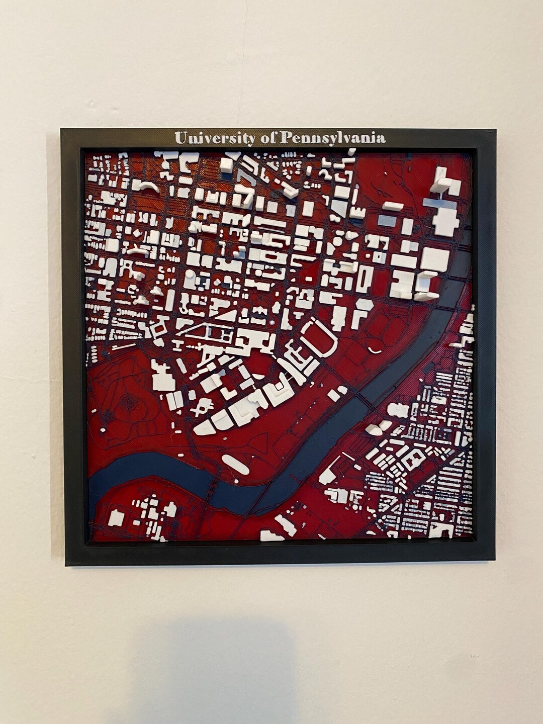 3D Map of Upenn - Etsy