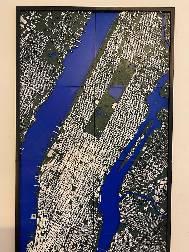 NYC 3D Map - Scaled Cityscape of Every Building and Road - Etsy